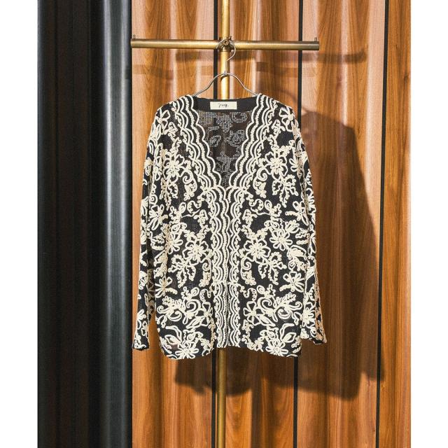 ローズバッド（ROSE BUD）/mag．by c/EMBROIDERY MESH SHIRT