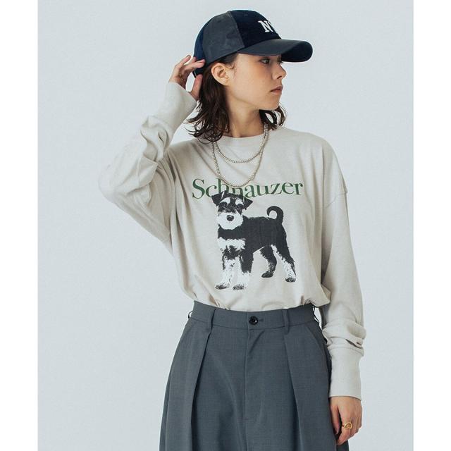 ローズバッド（ROSE BUD）/CREOLME/DOG GRAPHIC L/S TEE