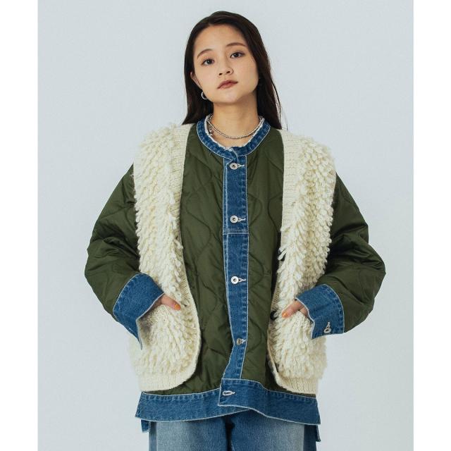 ローズバッド（ROSE BUD）/NEPAL FRINGE KNIT