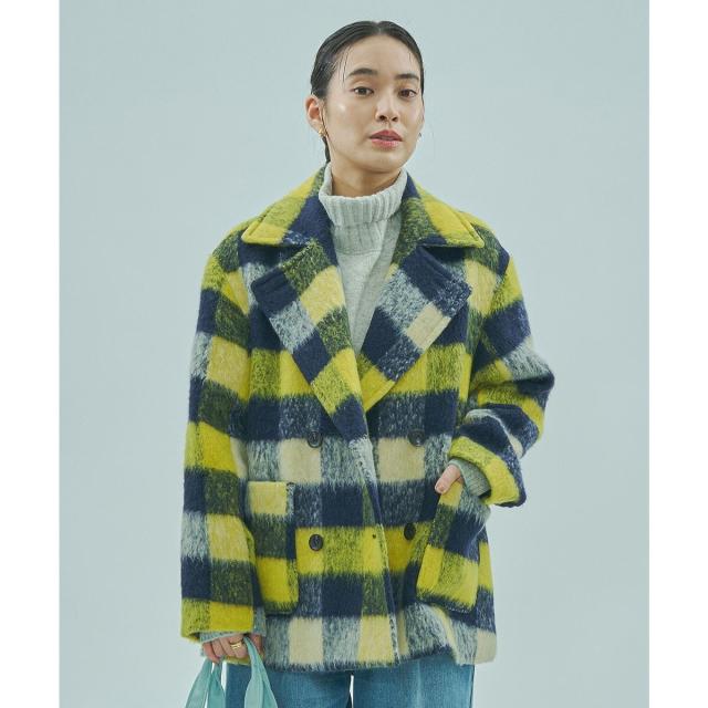 ローズバッド（ROSE BUD）/SHAGGY CHECK COAT