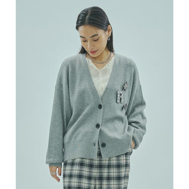 ローズバッド（ROSE BUD）/BIJOU BROOCH CARDIGAN