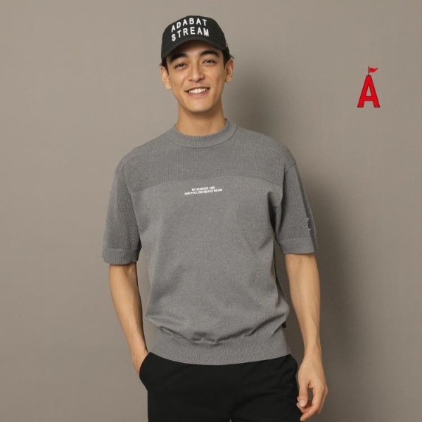 アダバットストリーム（ADABAT STREAM）/半袖メッシュコンビニット