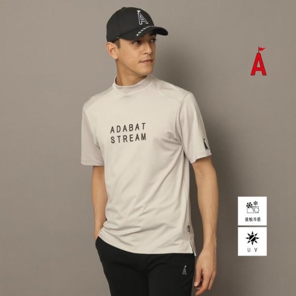 アダバットストリーム（ADABAT STREAM）/UVカット接触冷感 ドライタッチモックネックT