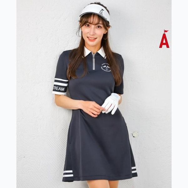 アダバットストリーム（ADABAT STREAM）/バックプリーツポロワンピース