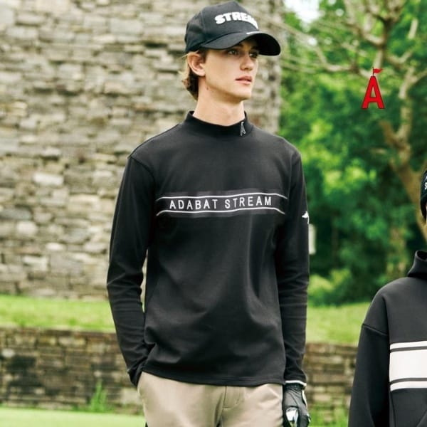 アダバットストリーム（ADABAT STREAM）/フロントロゴモックネックT