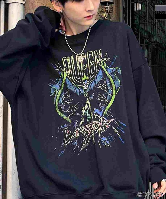 イルズ（ILLS）/ILL’Sディズニーヴィランズ ヴィンテージライクレトロプリントスウェットユニセックス