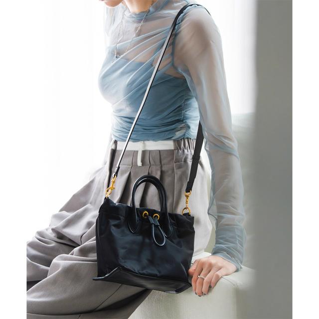 ラマージ（LA MARGE）/【LA MARGE】【本革】2WAY ナイロン 本革 ハンド&ショルダーバッグ