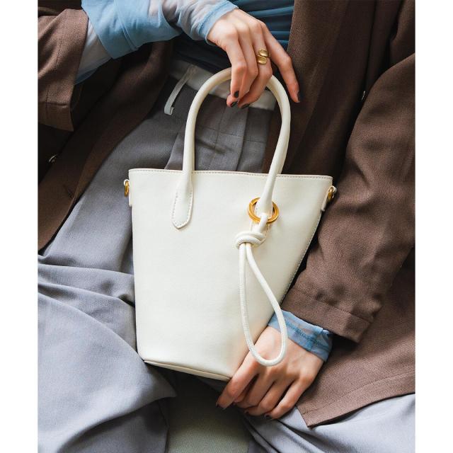 ラマージ（LA MARGE）/【LA MARGE】【本革】 2WAY バケツ型 アシンメトリー ショルダーバッグ