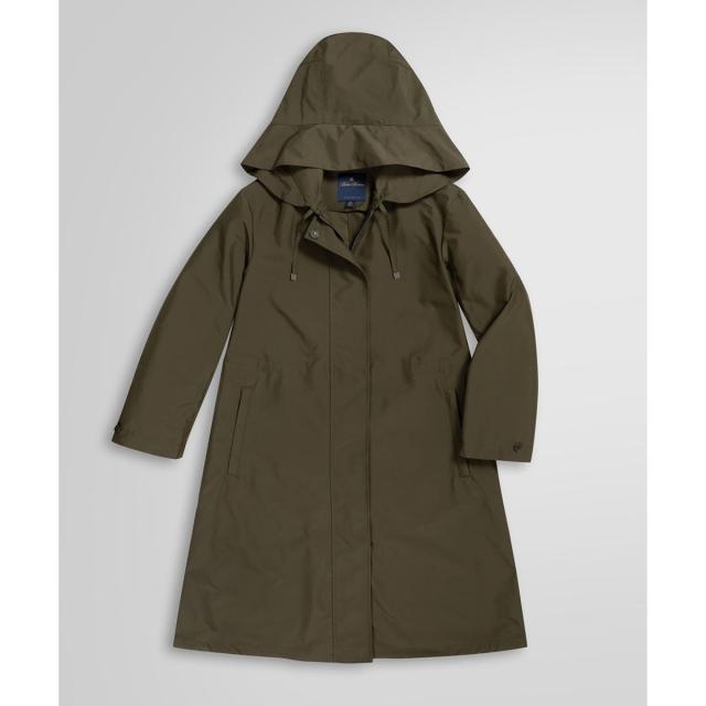 ブルックスブラザーズ（Brooks Brothers）/ポリエステルタフタ ハイカウントツイル Aライン フーデッドパーカー