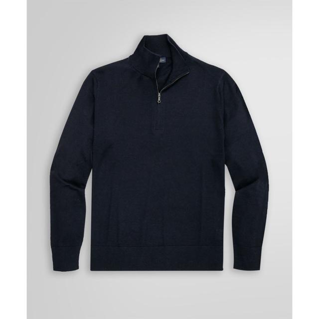 ブルックスブラザーズ（Brooks Brothers）/メリノウール　ハーフジップ　モックネックセーター