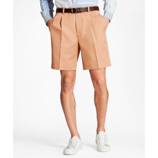 ブルックスブラザーズ（Brooks Brothers）/ストレッチコットン ライトウエイトアドバンテージチノ プリーテッド 8inショーツ