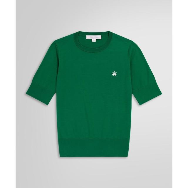 ブルックスブラザーズ（Brooks Brothers）/キュプラ/ナイロン GFロゴ ショートスリーブセーター