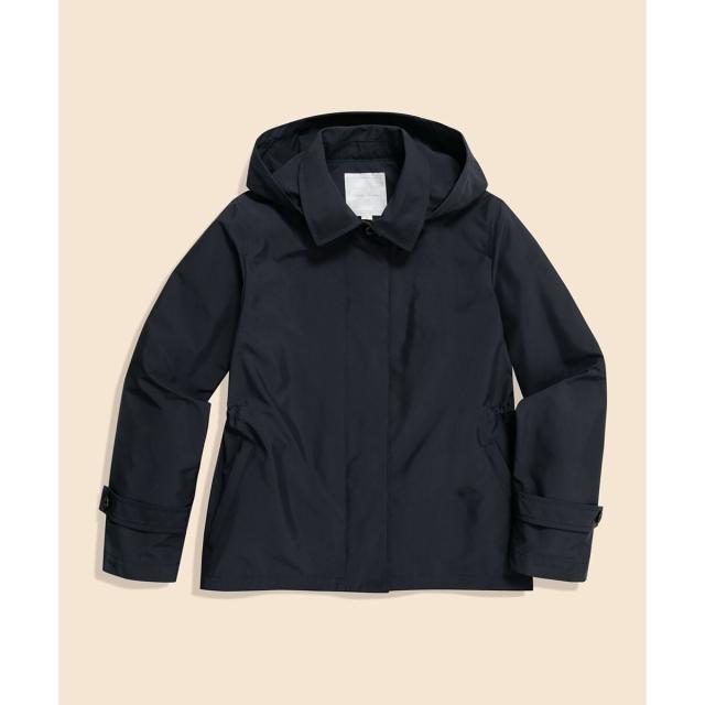 ブルックスブラザーズ（Brooks Brothers）/ポリエステル ハイカウントタフタ ショートフーデッドコート