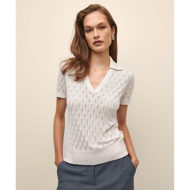 ブルックスブラザーズ（Brooks Brothers）/シルク/レーヨン ポインテール ポロセーター