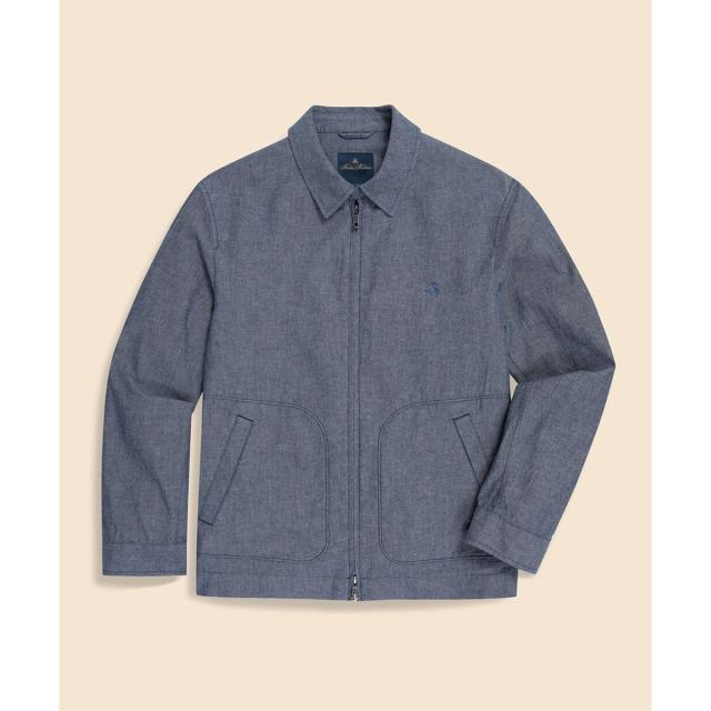 ブルックスブラザーズ（Brooks Brothers）/コットン GFロゴ ジップアップ ショートジャケット