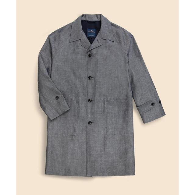 ブルックスブラザーズ（Brooks Brothers）/ウール/リネン ダンガリー ステンカラーコート