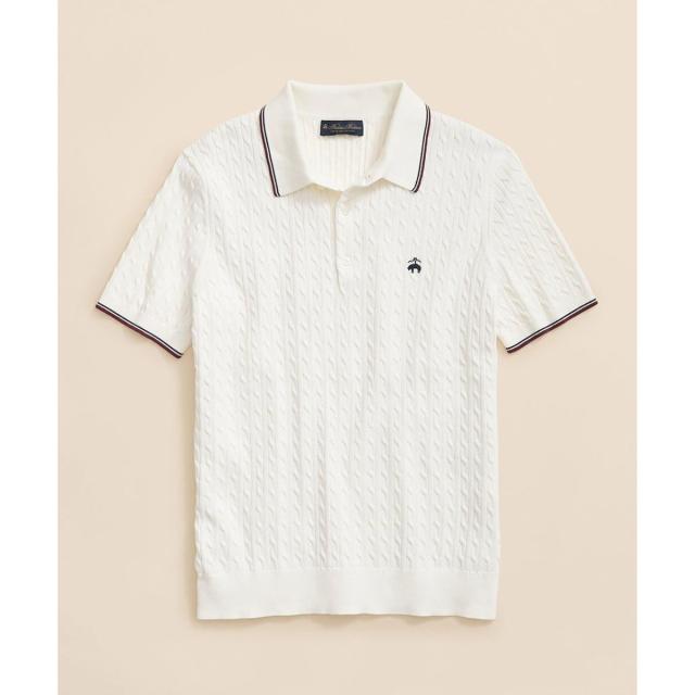 ブルックスブラザーズ（Brooks Brothers）/コットン ケーブル GFロゴ テニス ポロセーター