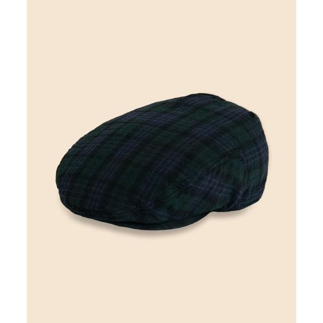 ブルックスブラザーズ（Brooks Brothers）/コットン/ポリエステル シアサッカー ブラックウォッチ アイビーハット