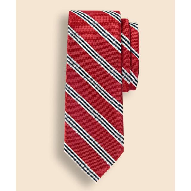 ブルックスブラザーズ（Brooks Brothers）/シルク　ミニBB#1ストライプ　レップタイ　Made in USA