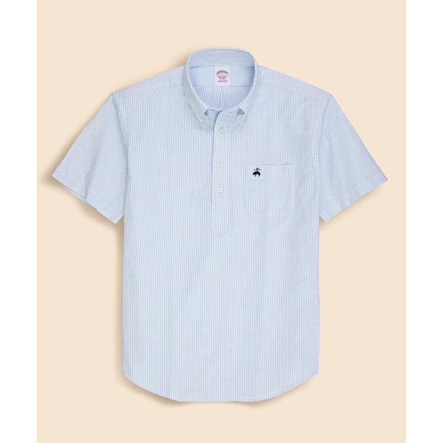ブルックスブラザーズ（Brooks Brothers）/コットンオックスフォード　GFロゴ　ショートスリーブ　プルオーバーシャツ
