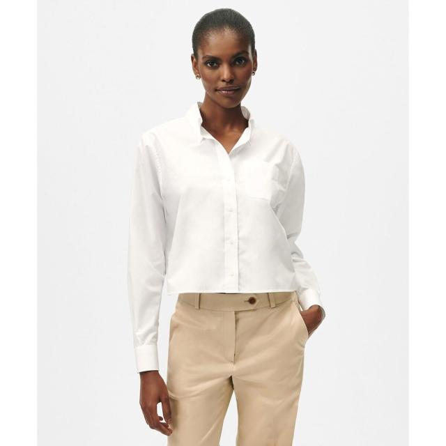 ブルックスブラザーズ（Brooks Brothers）/コットン　クロップド　ブラウス