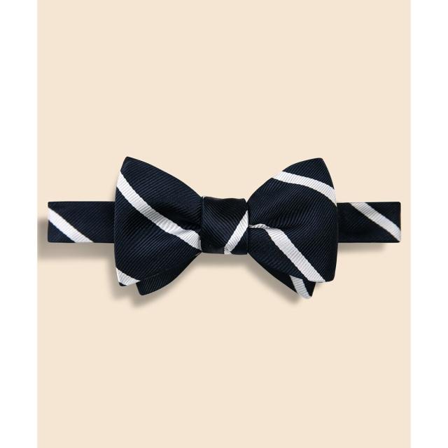 ブルックスブラザーズ（Brooks Brothers）/シルク　BB#3バーストライプ　レップボウタイ　Made in USA