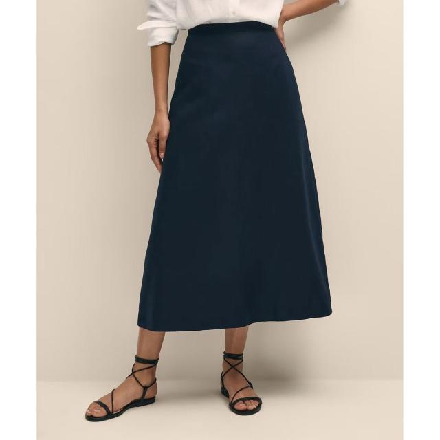 ブルックスブラザーズ（Brooks Brothers）/リネン　Aライン　ロングスカート