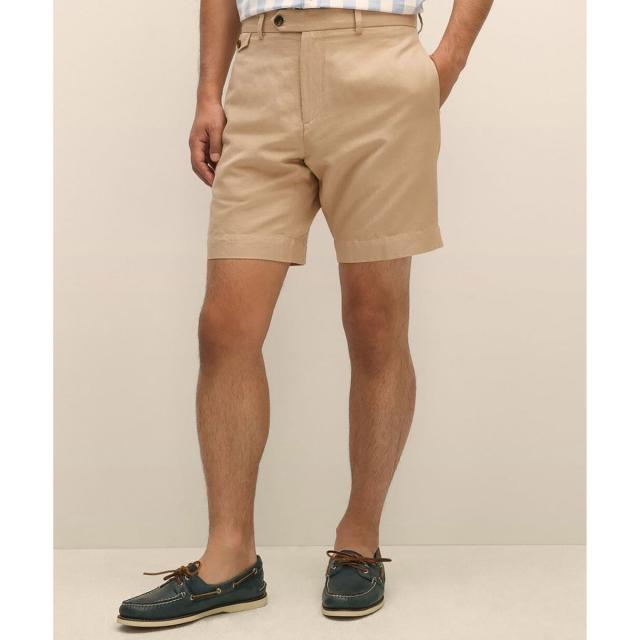 ブルックスブラザーズ（Brooks Brothers）/リネン/コットン　プレーンフロント　9inショーツ