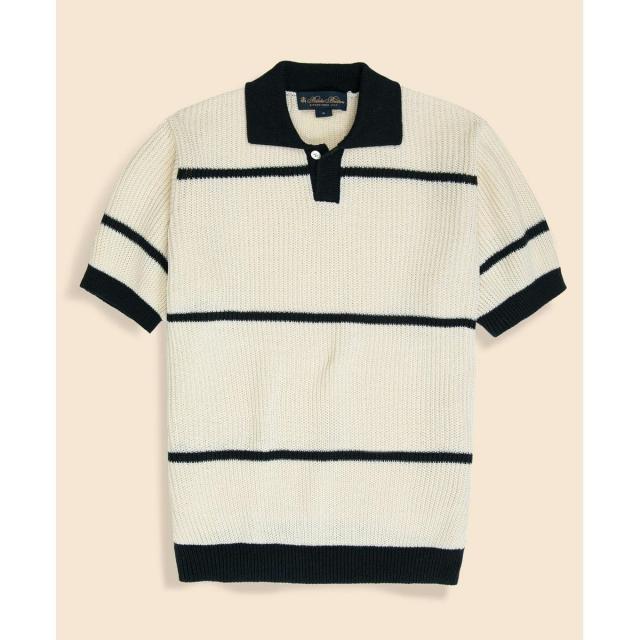 ブルックスブラザーズ（Brooks Brothers）/コットン　ワイドピッチストライプ　ポロセーター