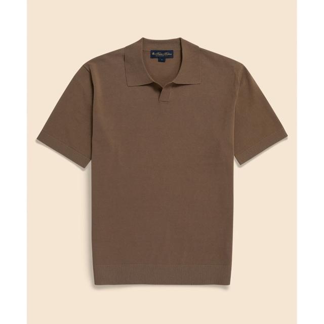 ブルックスブラザーズ（Brooks Brothers）/ギマコットン　ジョニーカラー　ポロセーター