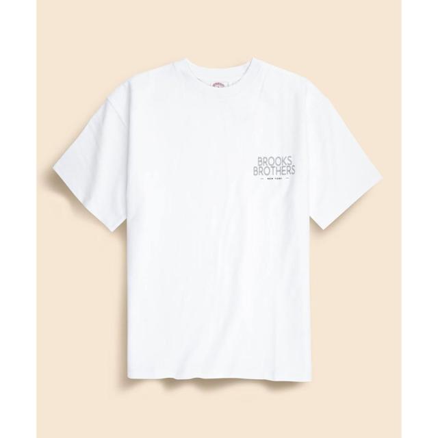 ブルックスブラザーズ（Brooks Brothers）/USAコットンジャージー　グラフィックロゴ　ヘビーウェイトTシャツ