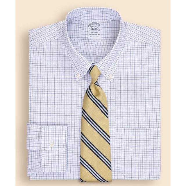 ブルックスブラザーズ（Brooks Brothers）/Brooks Brothers Explorer　コットンブレンド　ウィンドウペイン　ドレスシャツ