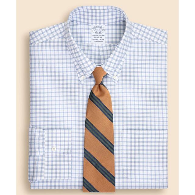 ブルックスブラザーズ（Brooks Brothers）/ストレッチロイヤルオックスフォード　ウィンドウペイン　ドレスシャツ　Regular Fit