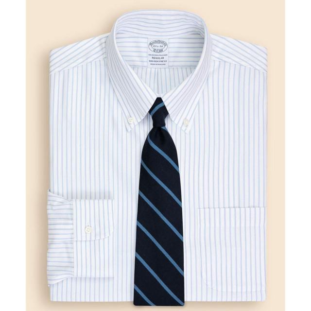 ブルックスブラザーズ（Brooks Brothers）/ストレッチドビー　ストライプ　ドレスシャツ　Regular Fit