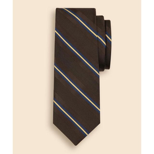 ブルックスブラザーズ（Brooks Brothers）/シルク／コットン　サテン　ストライプタイ