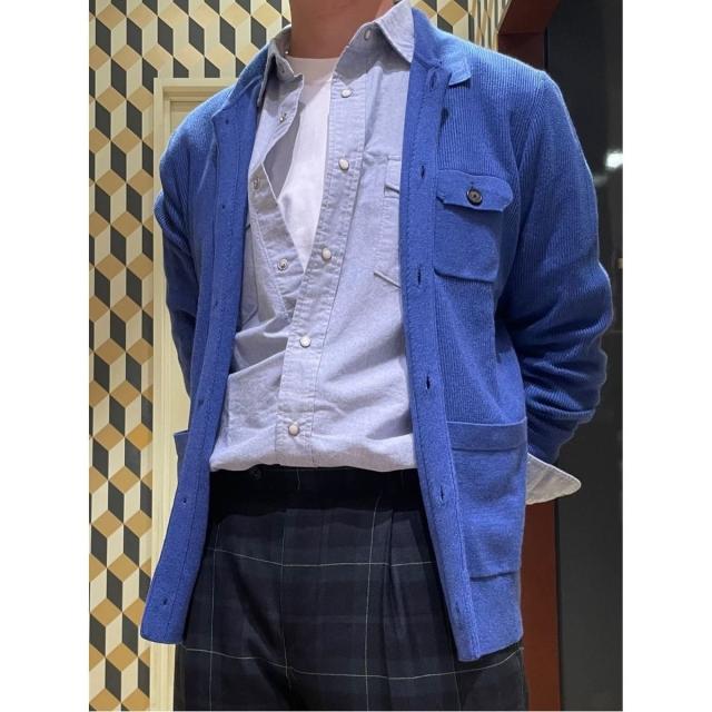 ブルックスブラザーズ（Brooks Brothers）/スーピマコットン　リブニット　チョアジャケットセーター