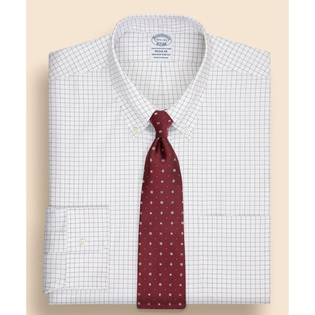 ブルックスブラザーズ（Brooks Brothers）/ストレッチピンポイントオックスフォード　チェック　ドレスシャツ　Regular Fit