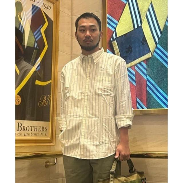ブルックスブラザーズ（Brooks Brothers）/コットンオックスフォード　ストライプ　フライデーシャツ