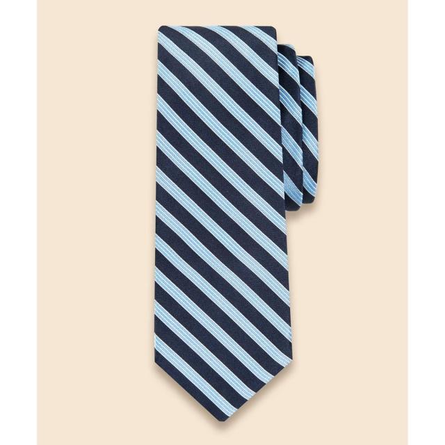 ブルックスブラザーズ（Brooks Brothers）/シルクサテン　ミニBB#1ストライプタイ