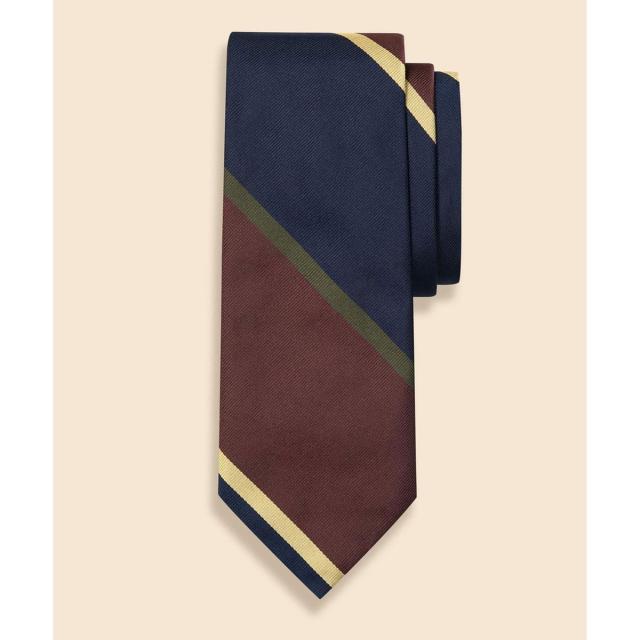 ブルックスブラザーズ（Brooks Brothers）/シルク　ワイドマルチストライプ　レップタイ
