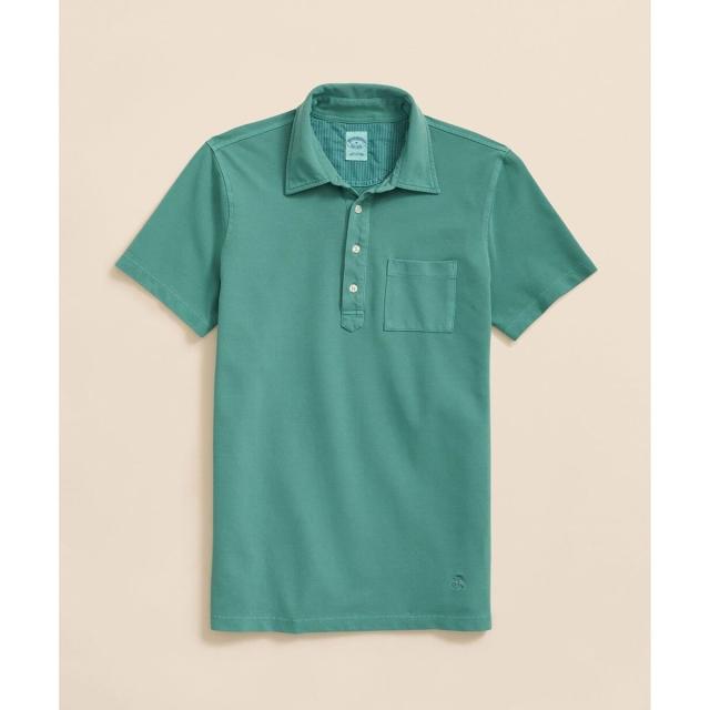 ブルックスブラザーズ（Brooks Brothers）/コットンピケジャージー　GFロゴ　ガーメントダイ　ポロシャツ