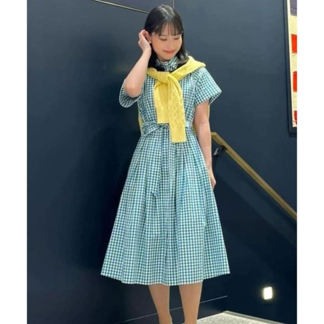 ブルックスブラザーズ（Brooks Brothers）/コットン　シアサッカー　チェック　ショートスリーブ　シャツワンピース