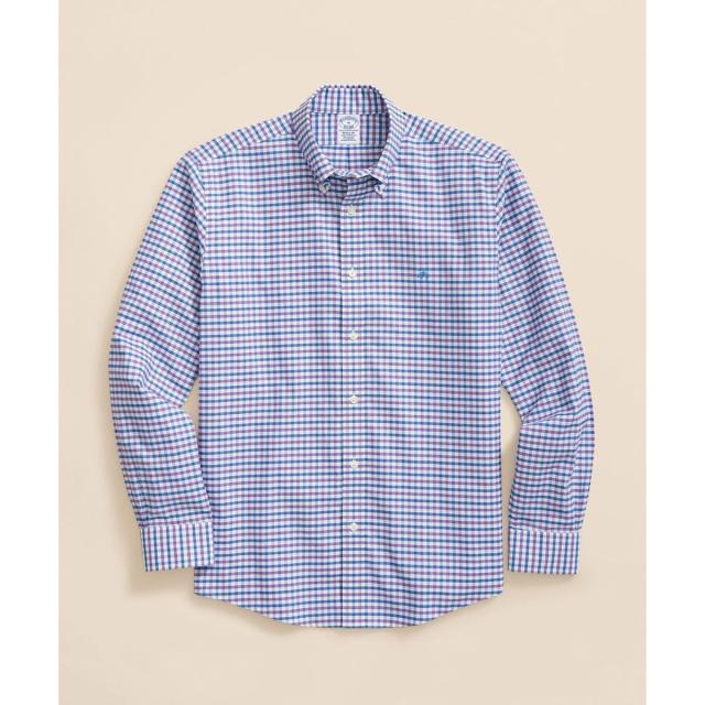 ブルックスブラザーズ（Brooks Brothers）/ストレッチオックスフォード GFロゴ チェック カジュアルシャツ Regular Fit