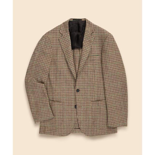 ブルックスブラザーズ（Brooks Brothers）/ウールツイード　ガンクラブチェック　シングル２釦ジャケット　Classic　MadebyRINGJA