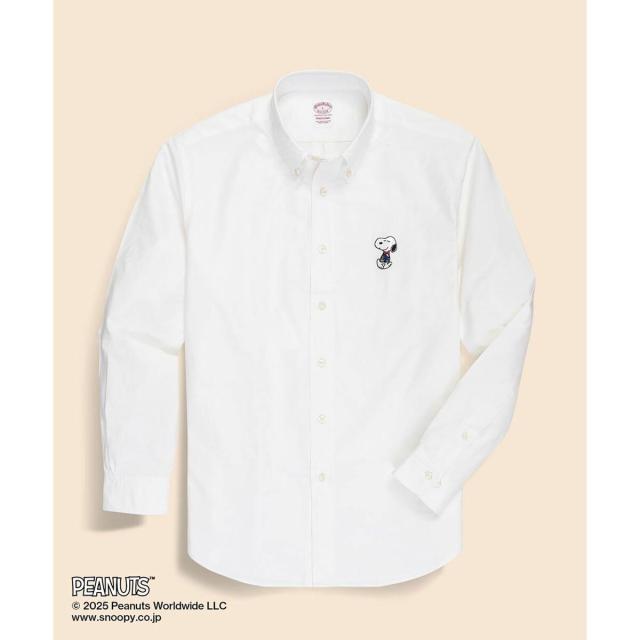 ブルックスブラザーズ（Brooks Brothers）/Brooks Brothers × PEANUTS　スーピマコットン　スヌーピーエンブロイダリー　カ