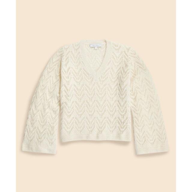 ブルックスブラザーズ（Brooks Brothers）/メリノウール／アルパカ　ポインテール　Vネックセーター