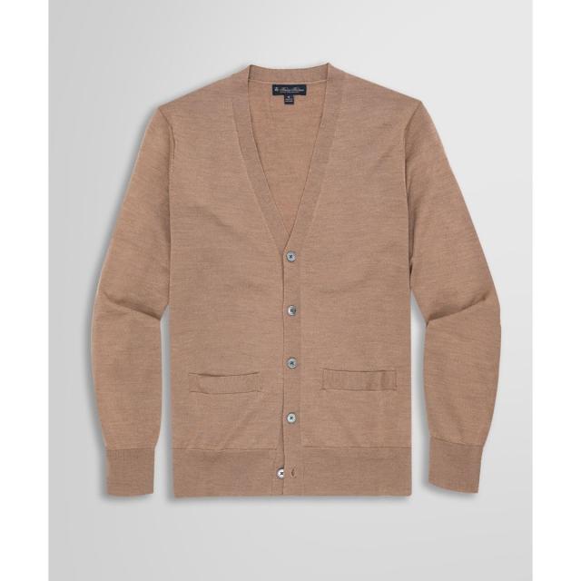 【NEW】ブルックスブラザーズ（Brooks Brothers）/メリノウール　Vネックカーディガン