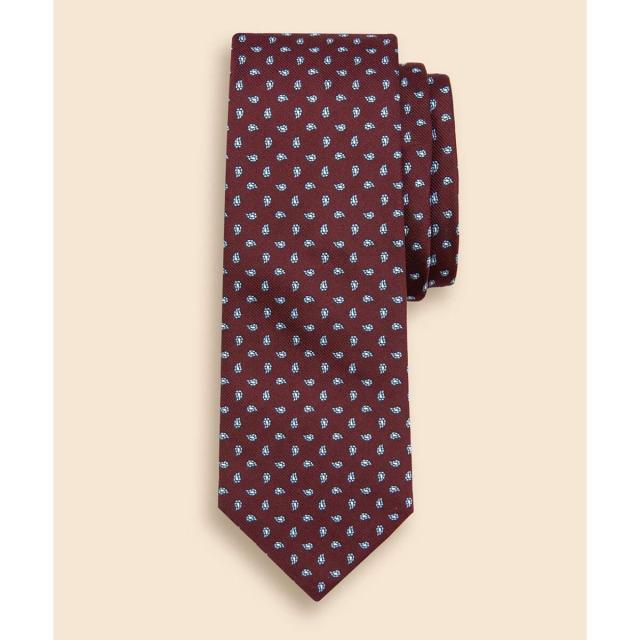 【NEW】ブルックスブラザーズ（Brooks Brothers）/シルク　スモールペイズリー　ジャカードタイ