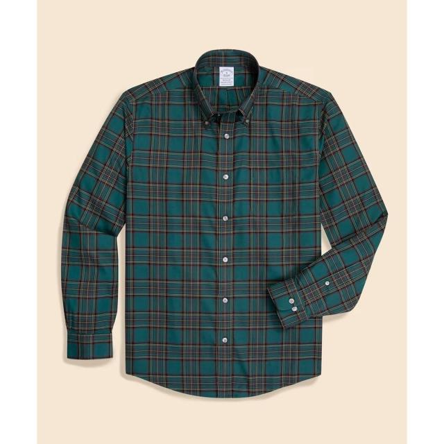 【NEW】ブルックスブラザーズ（Brooks Brothers）/スーピマコットンストレッチツイル　チェック　カジュアルシャツ　Regular