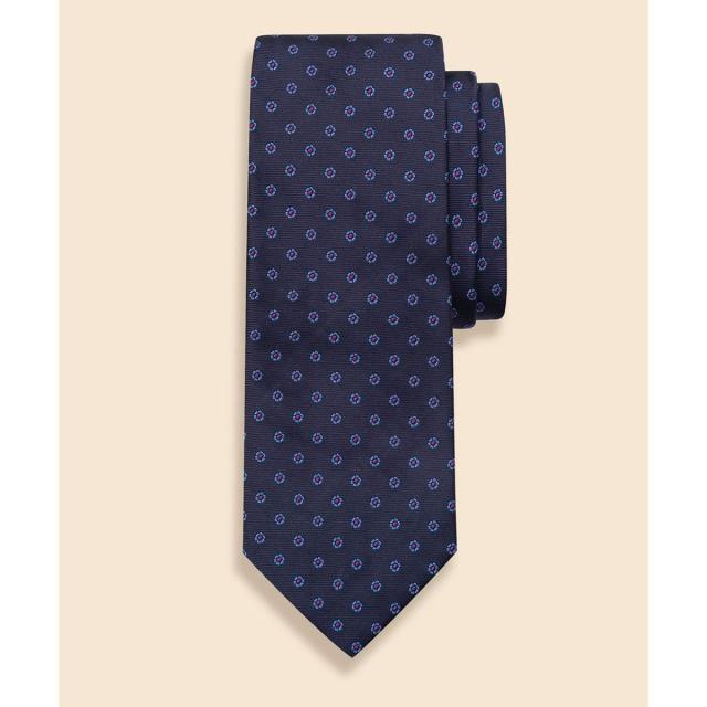 【NEW】ブルックスブラザーズ（Brooks Brothers）/シルク　スモールフラワー　ジャカードタイ